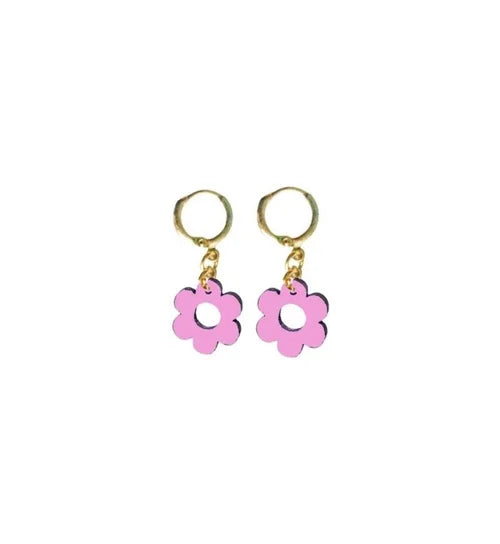 Daisy Mini Hoops in Pale Pink – IMMA Shop